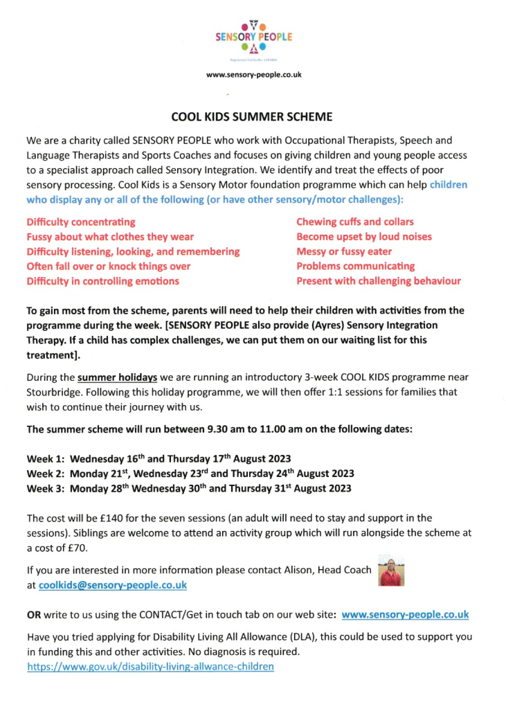 Summer Holiday 2023 – Sensory People
