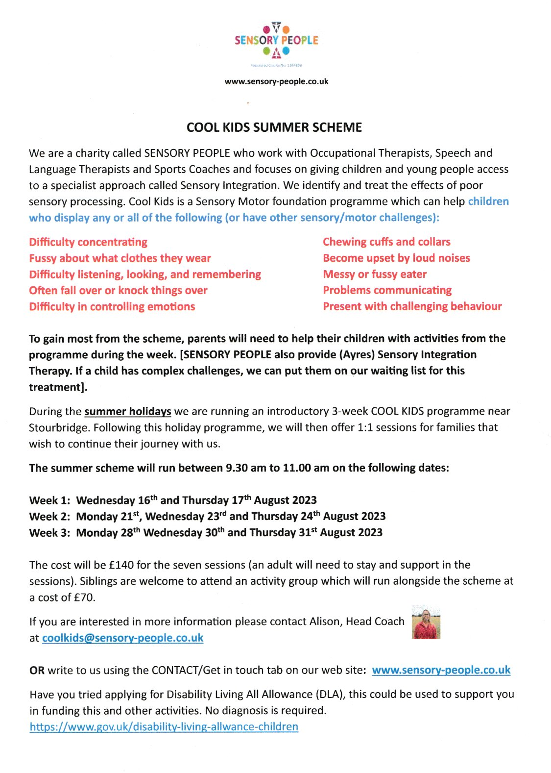 Summer Holiday 2023 – Sensory People